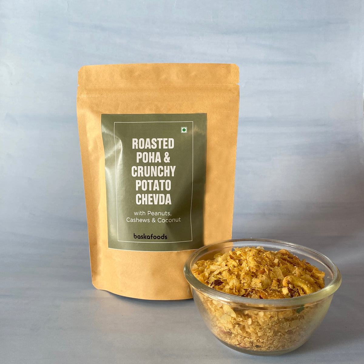 Roasted Poha & Crunchy Potato Chevda | Baska Foods