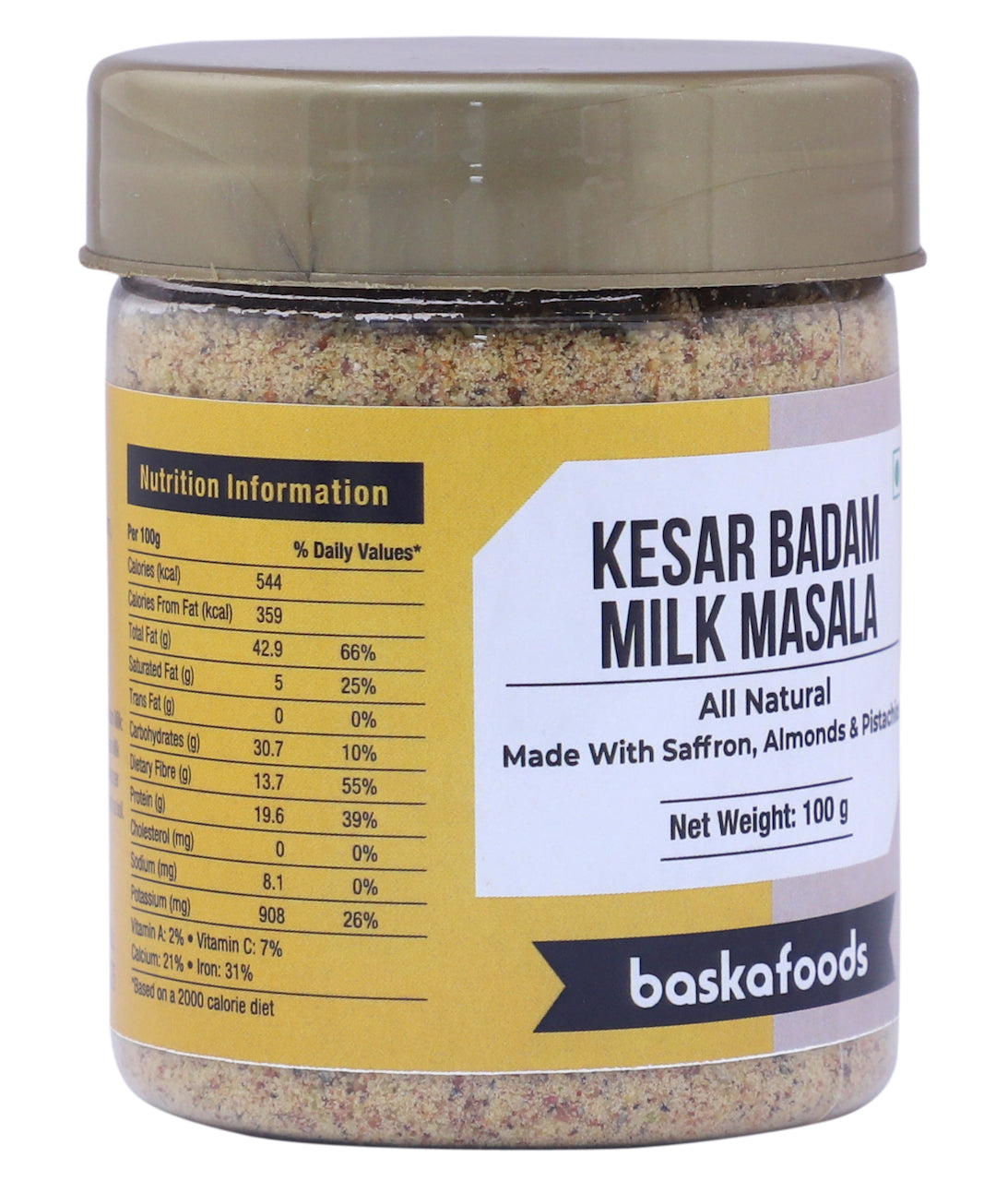 Kesar Badam Milk Masala | Baska Foods