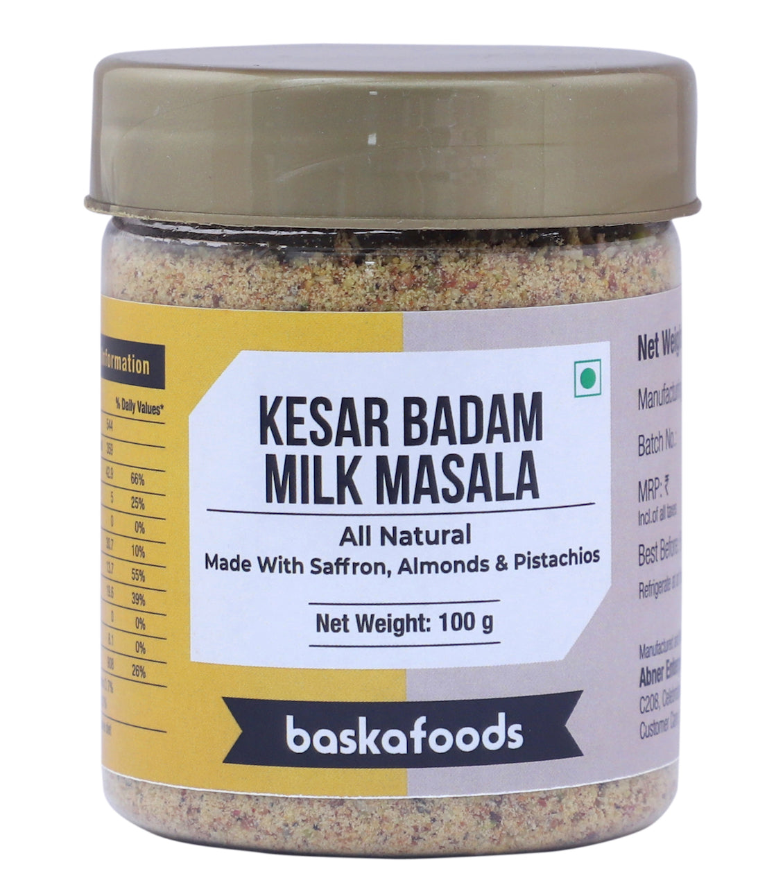 Kesar Badam Milk Masala | Baska Foods